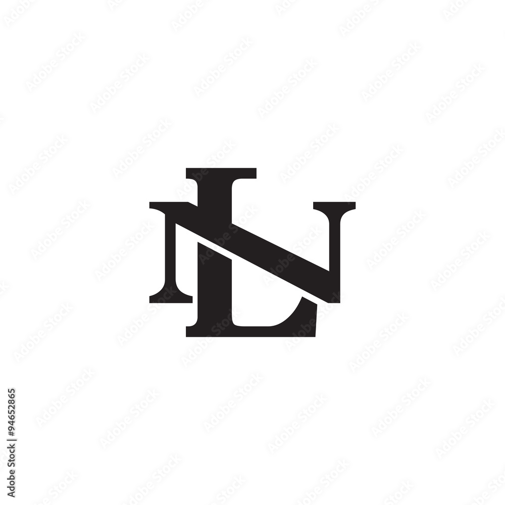 Letter N and L monogram logo Stock Vector | Adobe Stock