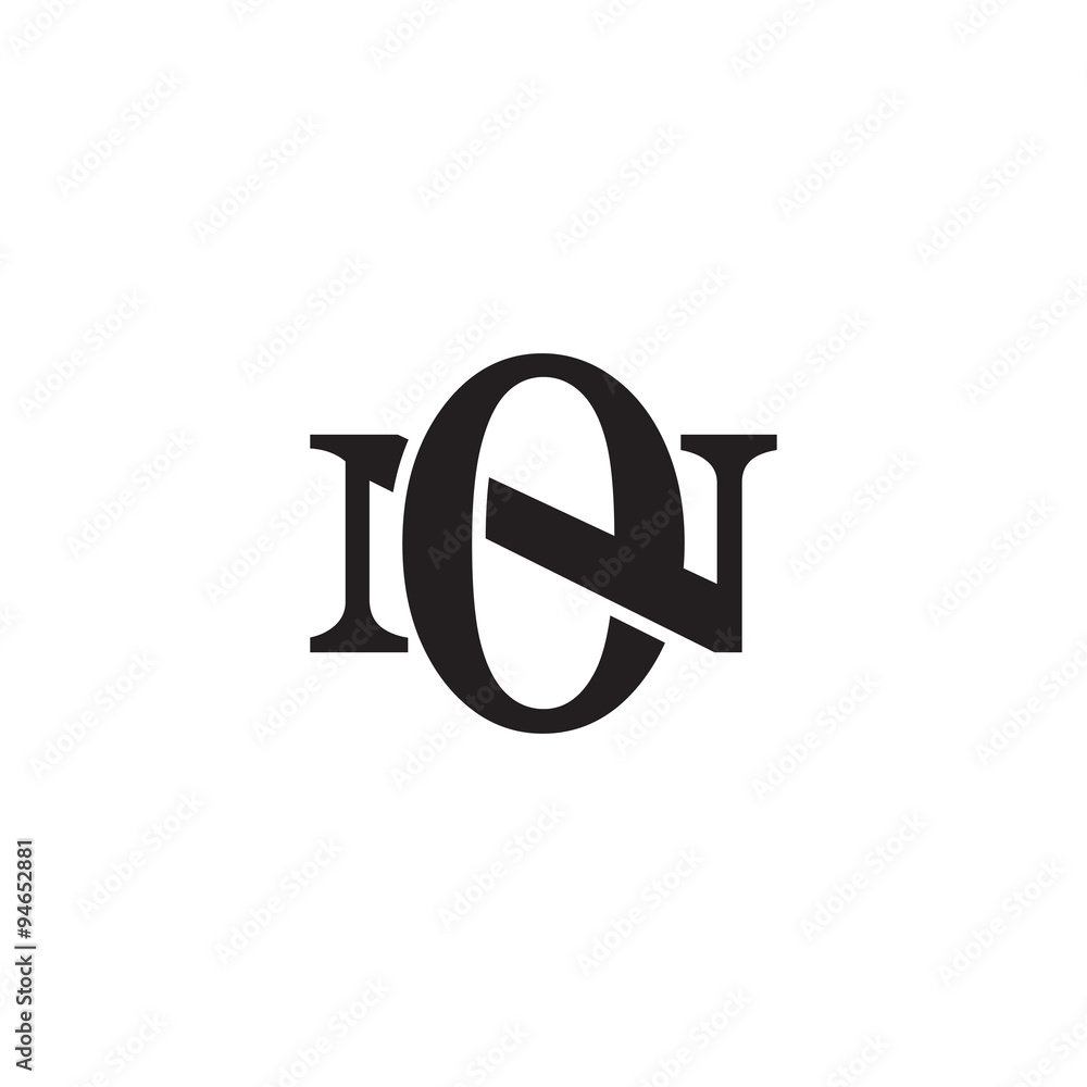 Letter N and O monogram logo Stock Vector | Adobe Stock
