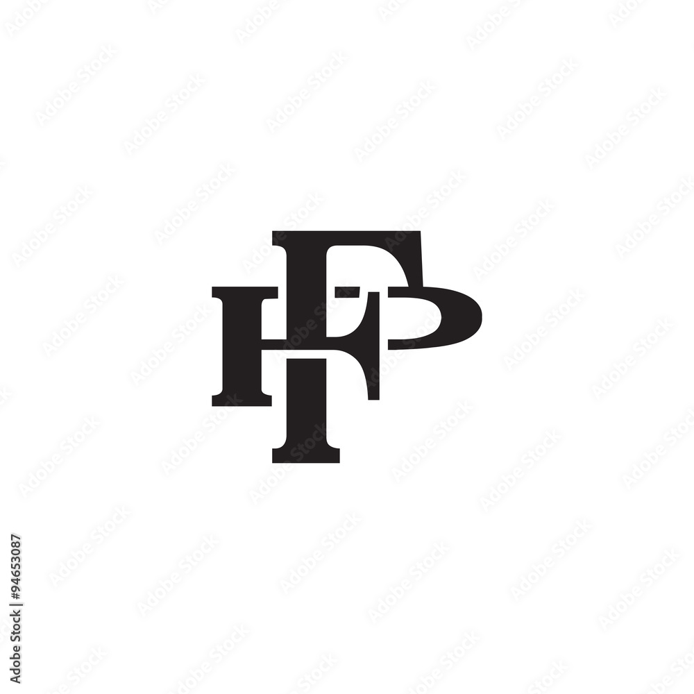 Letter P and F monogram logo Stock Vector | Adobe Stock