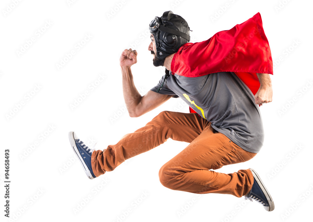 Superhero running fast Stock-Foto | Adobe Stock