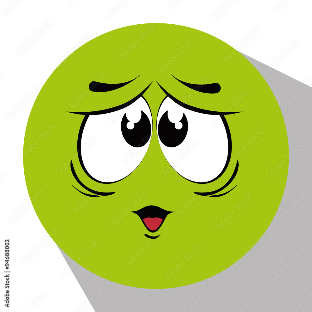 Funny emoticon cartoon design Stock Vector | Adobe Stock