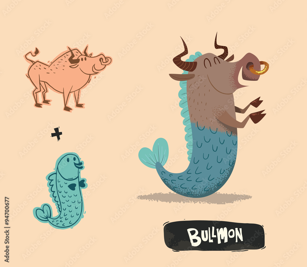 Funny Salmon Cartoon