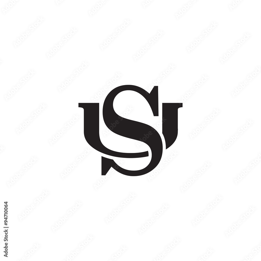 Letter U And S Monogram Logo Stock Vector Adobe Stock Letter U And S Monogram Logo Stock Vector Adobe Stock
