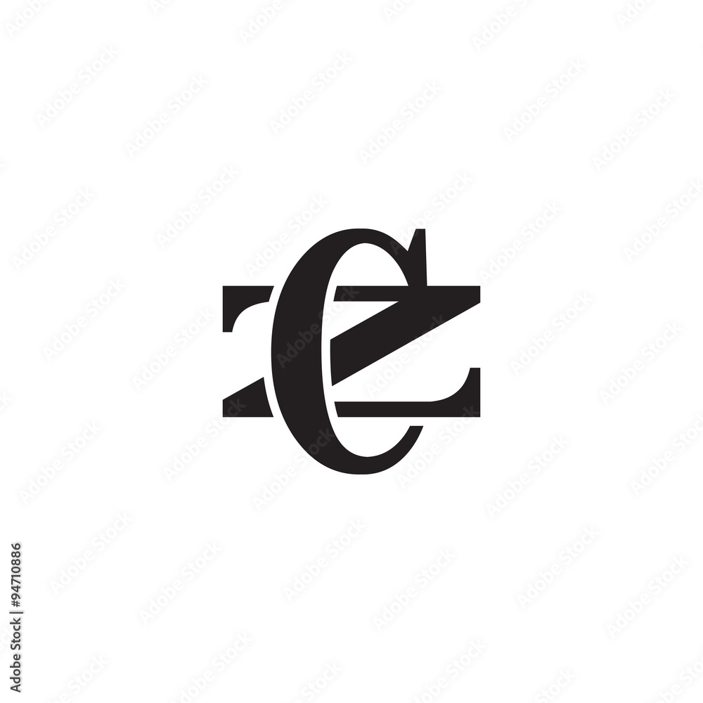 Letter Z and C monogram logo Stock Vector | Adobe Stock