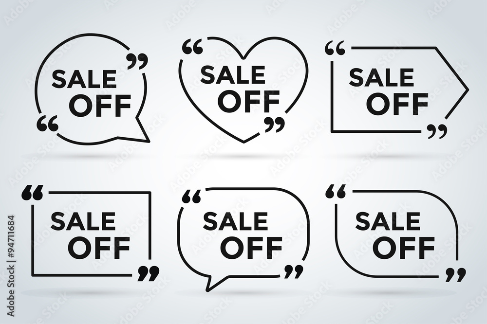 Sale Off vector tags label banner icons Stock Vector | Adobe Stock