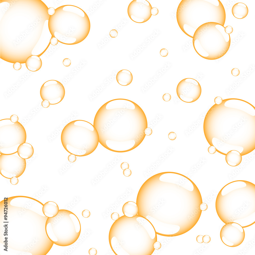 orange bubbles Stock Vector | Adobe Stock