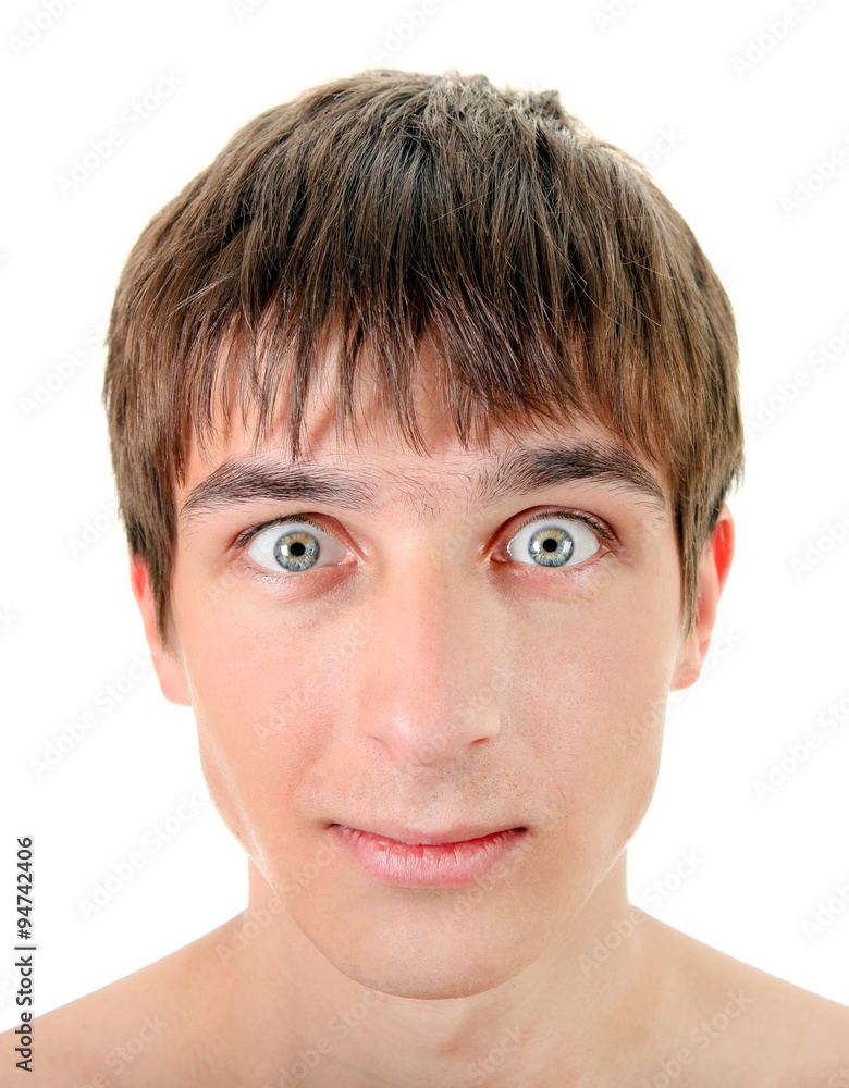 Surprised Young Man Portrait Stock Photo | Adobe Stock