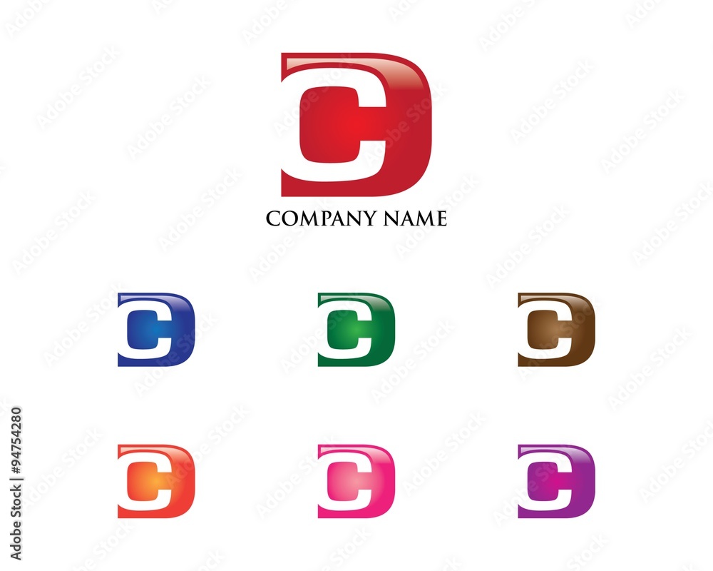 D & C Letter Logo Stock Vector | Adobe Stock