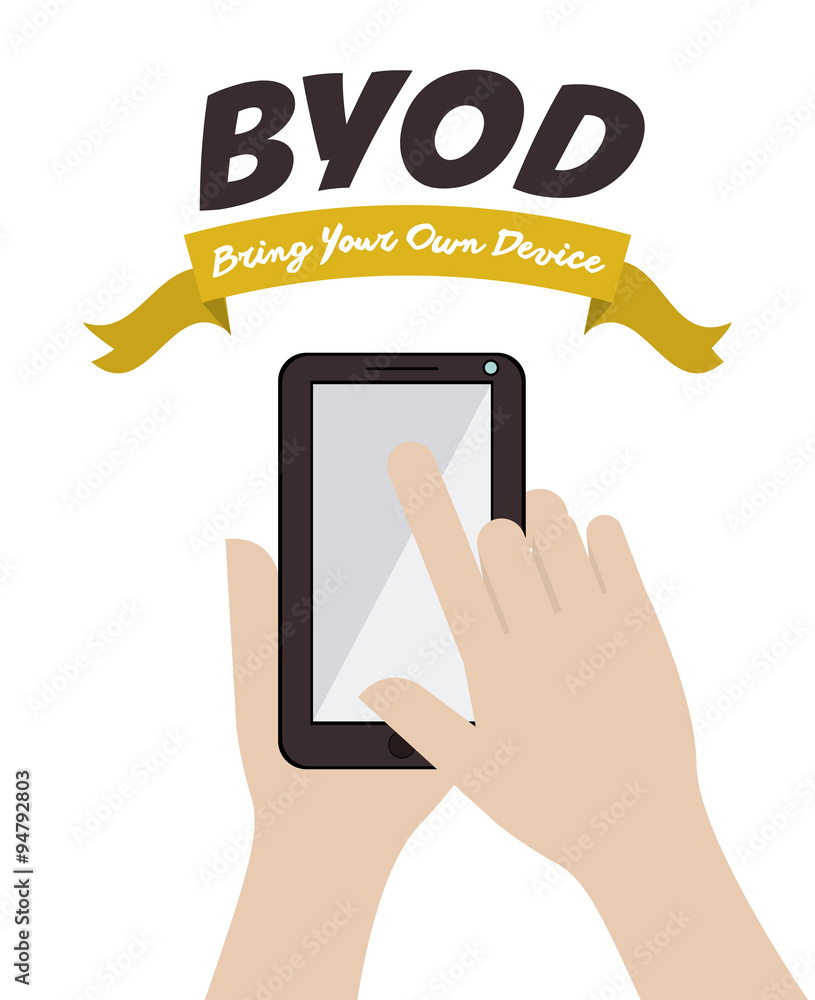 BYOD Design , vector illustration Stock Vector | Adobe Stock