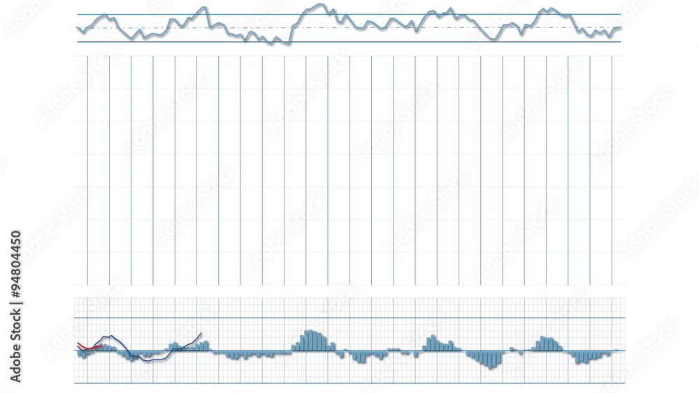 Realistic stock market graph progress with candlestick pattern ...