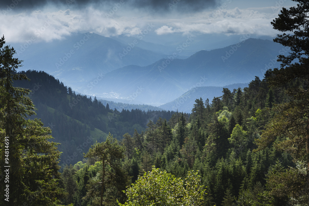 The Lesser Caucasus mountains around Borjomi Stock Photo | Adobe Stock