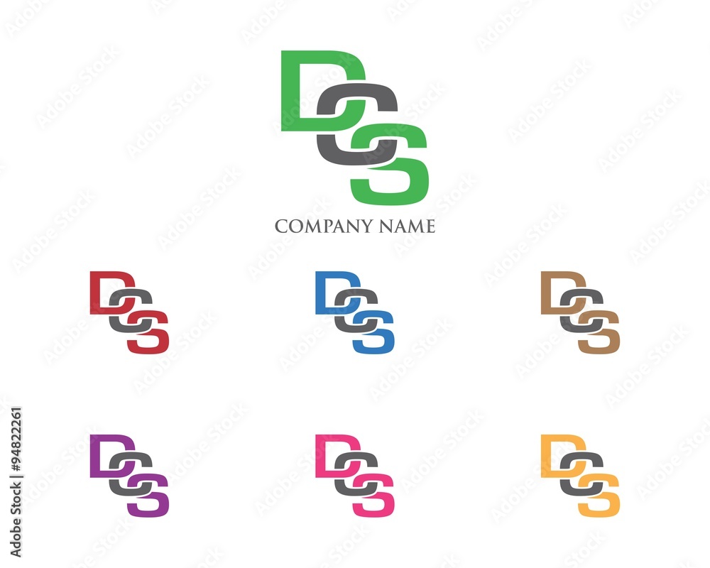 D, C & S Letter Logo Stock Vector | Adobe Stock