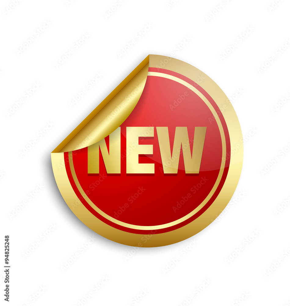 New sticker Stock Vector | Adobe Stock