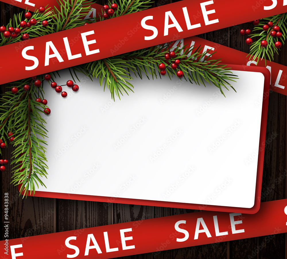 Wooden sale background. Stock Vector | Adobe Stock