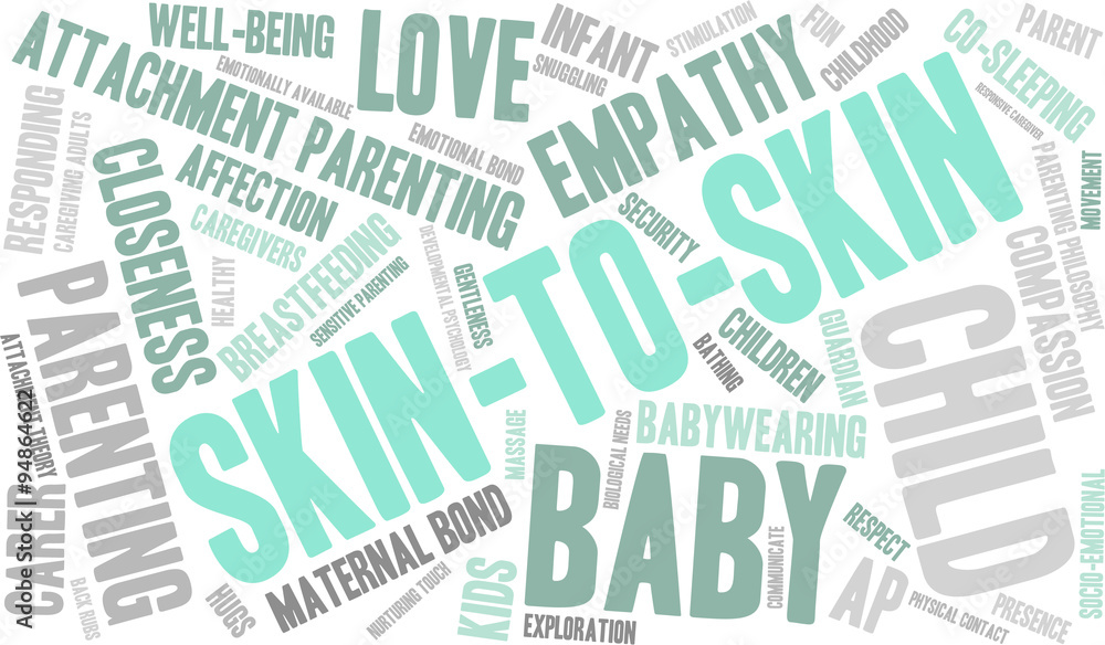 Skin-To-Skin Word Cloud Stock Vector | Adobe Stock
