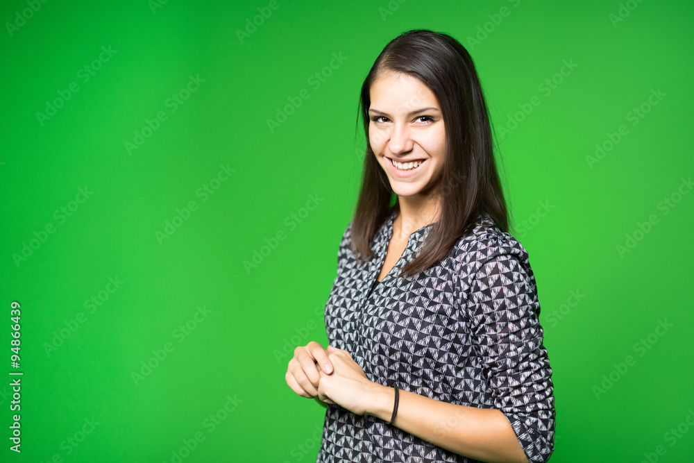 TV weather news reporter at work.News anchor presenting the world ...