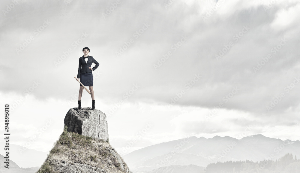 Woman with baseball bat Stock Photo | Adobe Stock