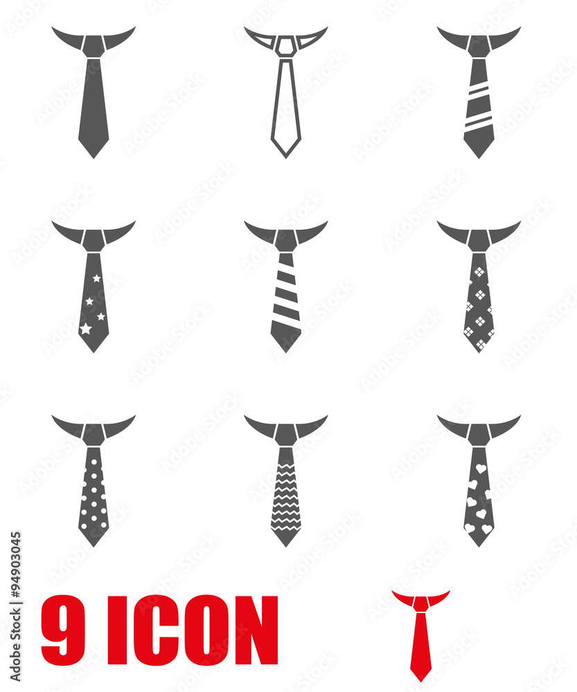 Vector black tie icon set. Tie Icon Object, Tie Icon Picture, Tie Icon ...