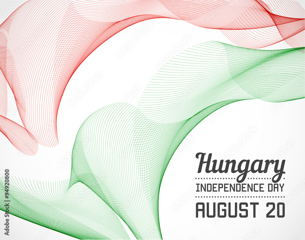 National Day of Country in Blending Lines Style Vector with Date Stock ...