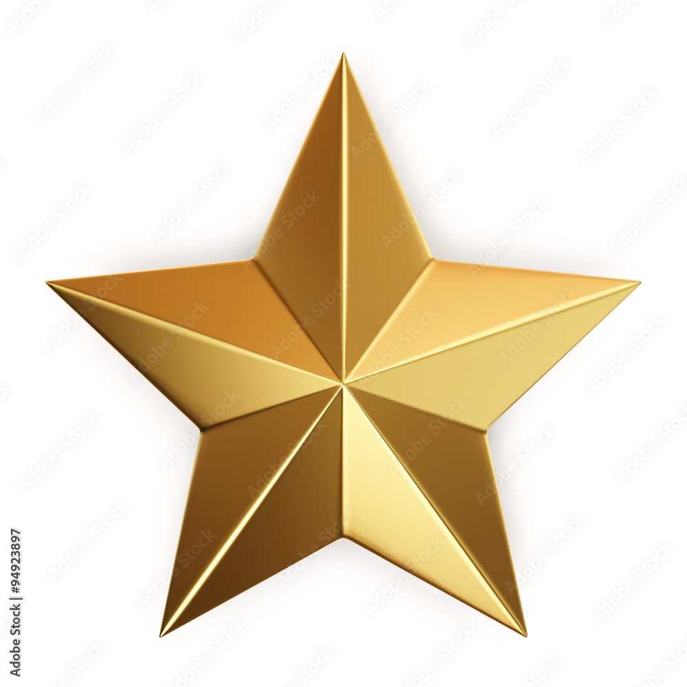 Gold star - 3d Stock Illustration | Adobe Stock