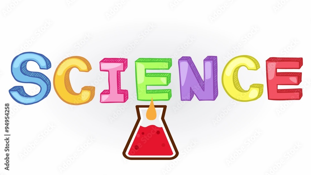 Animation science subject header physics, chemistry, astronomy, and ...