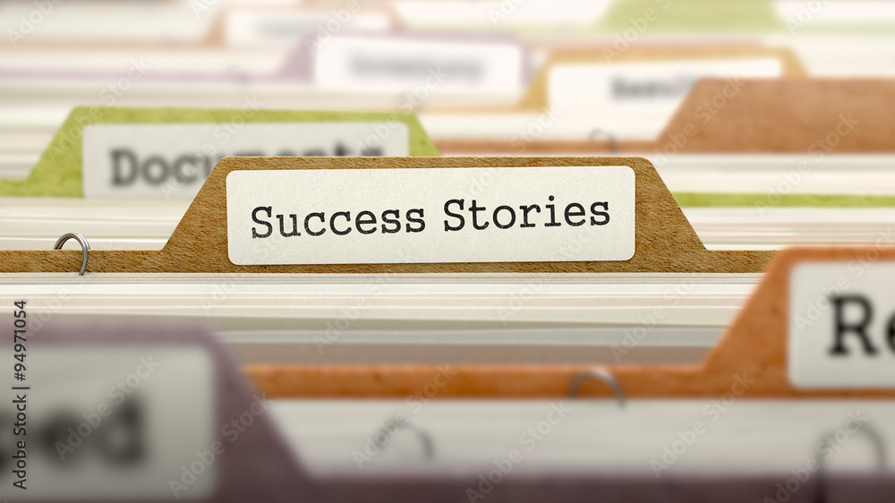 Folder in Catalog Marked as Success Stories. Stock Illustration | Adobe ...