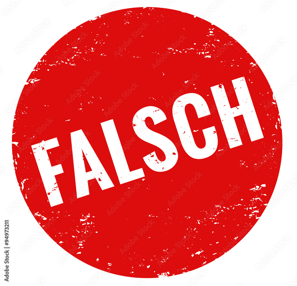 Stempel Grunge rot Falsch Stock-Vektorgrafik | Adobe Stock