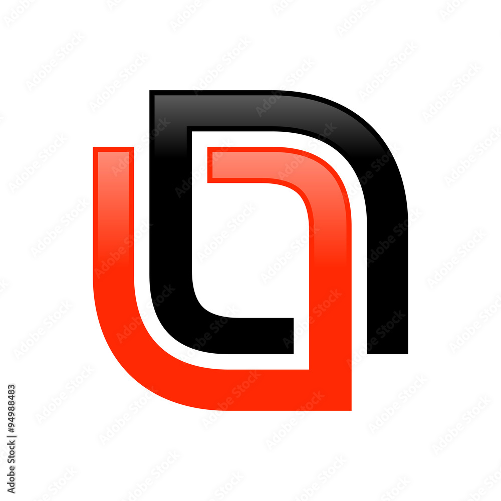 Letter U Chain Logo Template Stock Vector | Adobe Stock