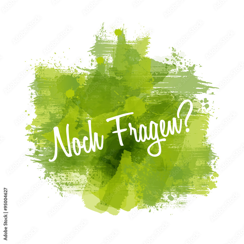 Noch Fragen? | Abstract Watercolour Painting Stock-Vektorgrafik | Adobe ...