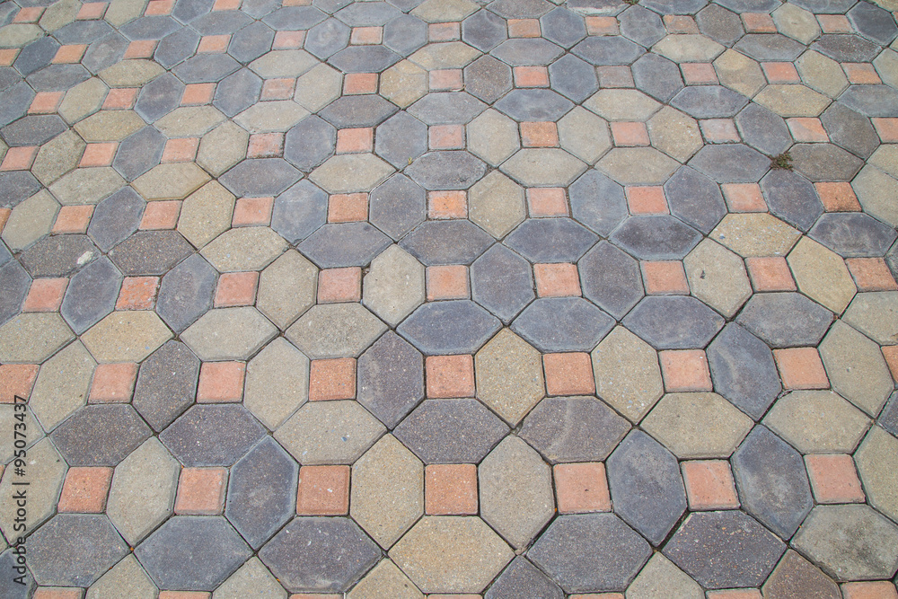 texture of brick paving walkway Stock Photo | Adobe Stock