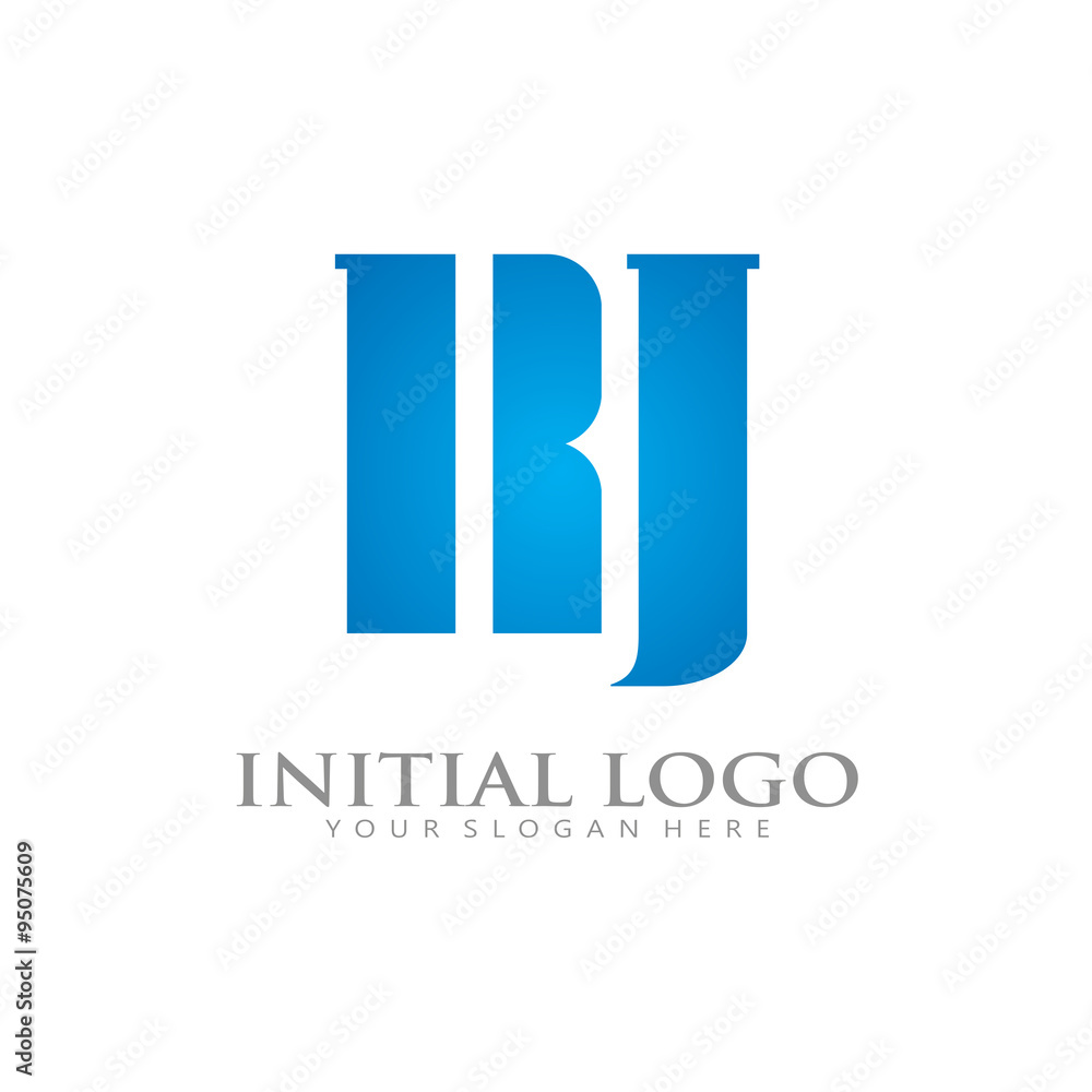 Initial R J Logo Icon Stock Vector | Adobe Stock