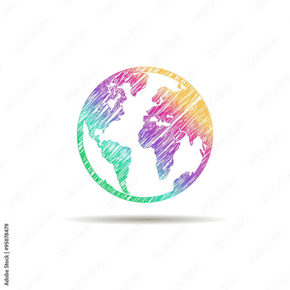 World Globe Logo Design
