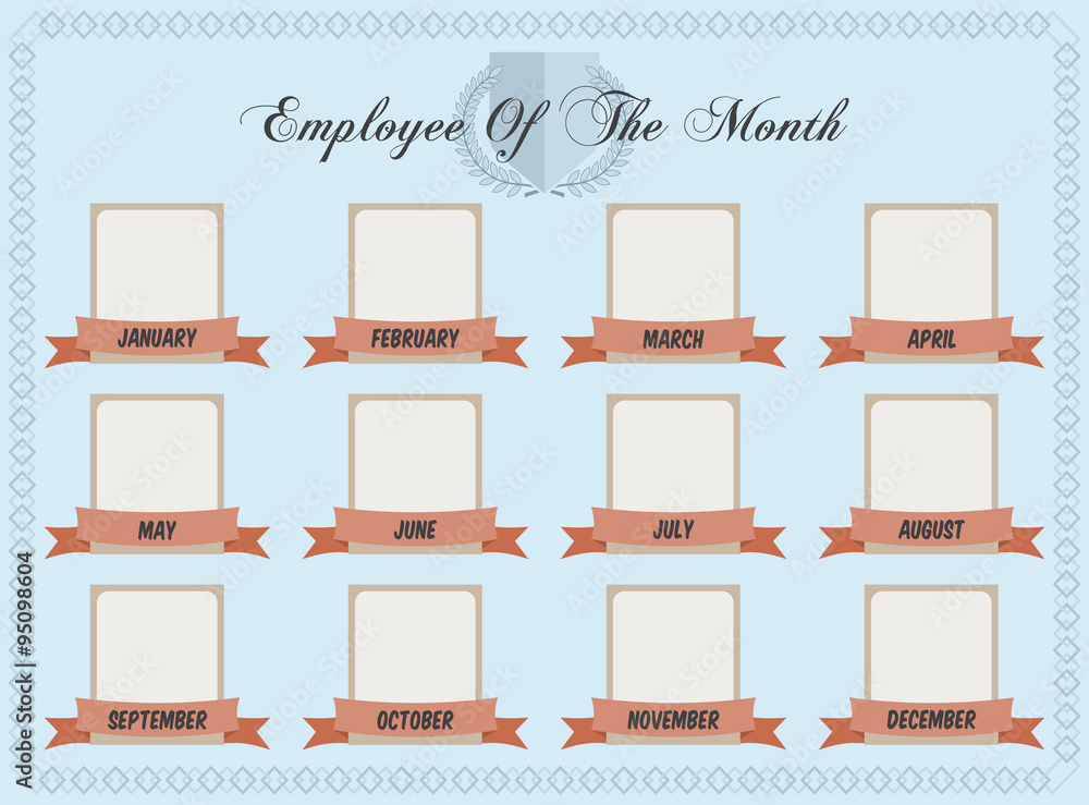 Employee of the month Stock Vector | Adobe Stock