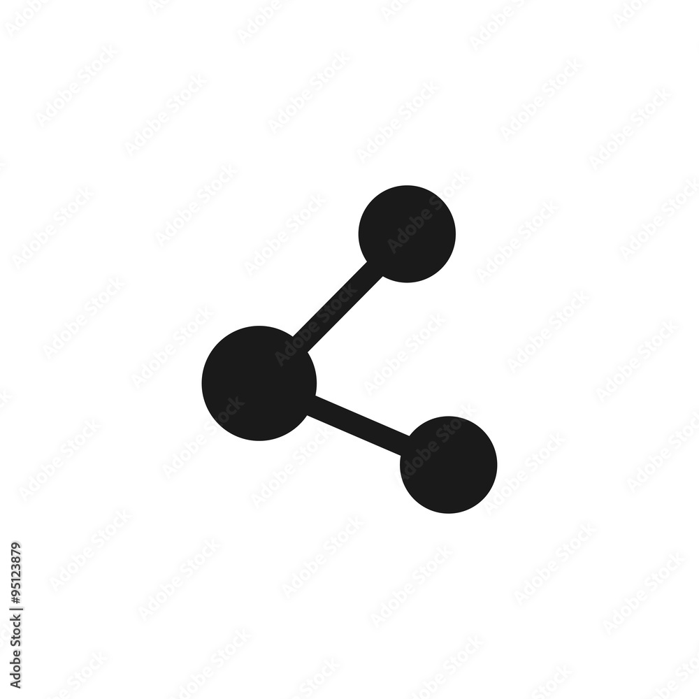 share icon. Flat design style. Stock Vector | Adobe Stock