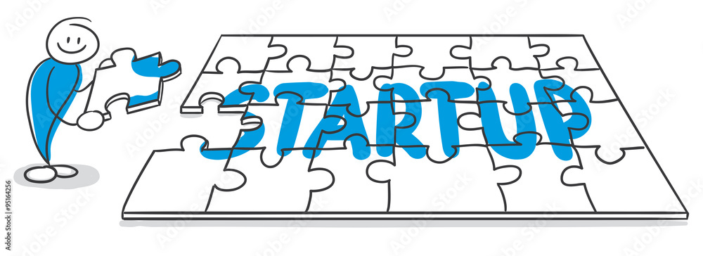 Stick Figure Series Blue Stock Vector | Adobe Stock