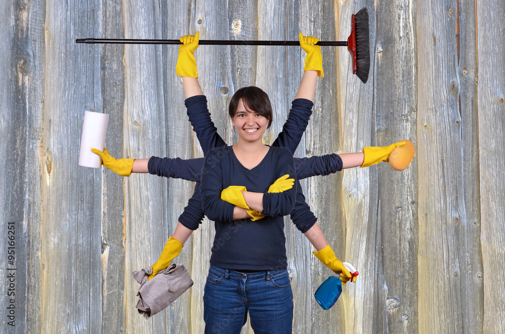 putzen, reinigen, putzfrau Stock-Foto | Adobe Stock