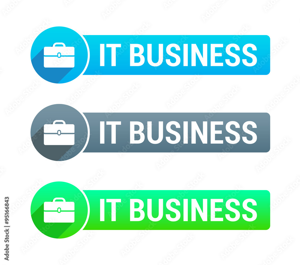 IT Business Banner Stock Vector | Adobe Stock