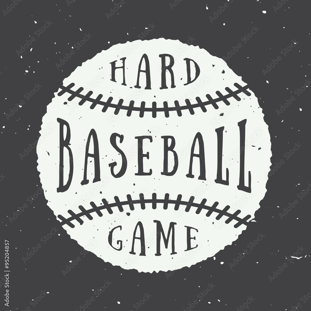 Vintage baseball logo, emblem, badge. Vector illustration Stock Vector ...