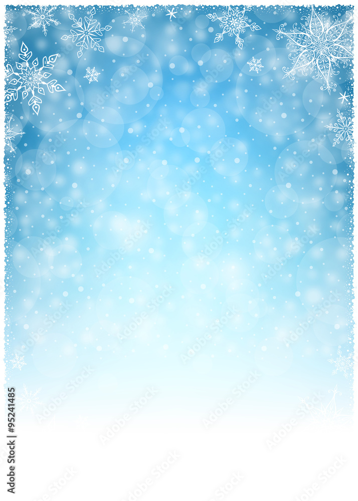 Christmas Winter Frame - Illustration. Vector illustration of Christmas ...