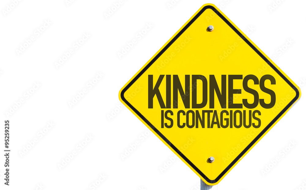 Kindness Is Contagious sign isolated on white background Stock Photo ...
