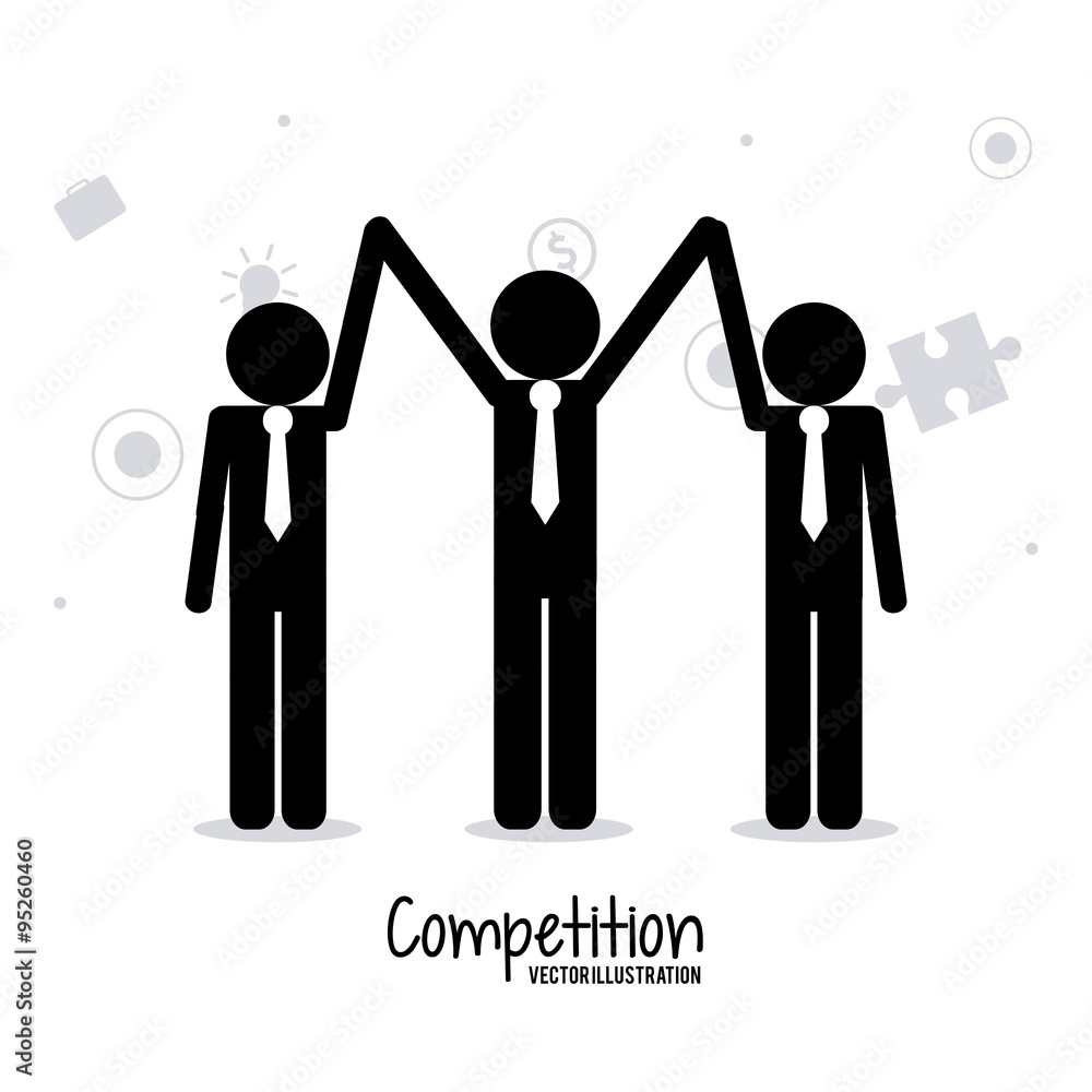 Competitive icon design Stock Vector | Adobe Stock