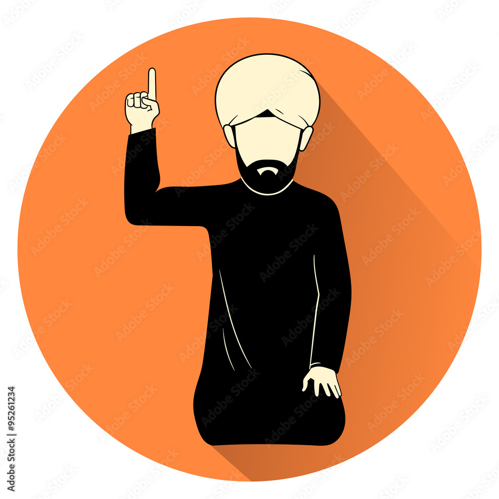 islamic prayer symbol Stock Vector | Adobe Stock