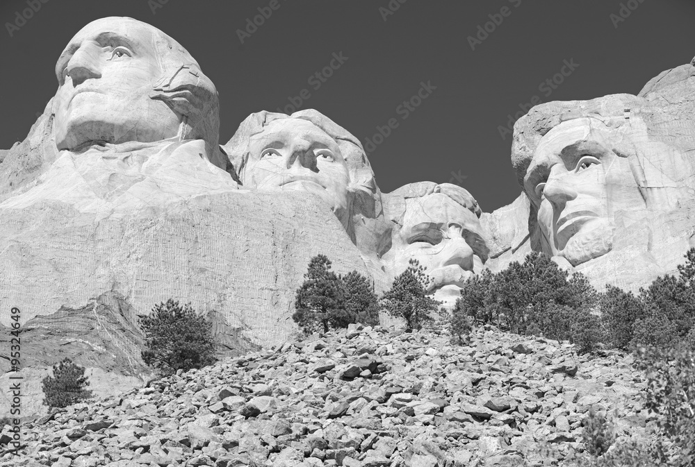 Mount Rushmore National Memorial, symbol of America located in the ...