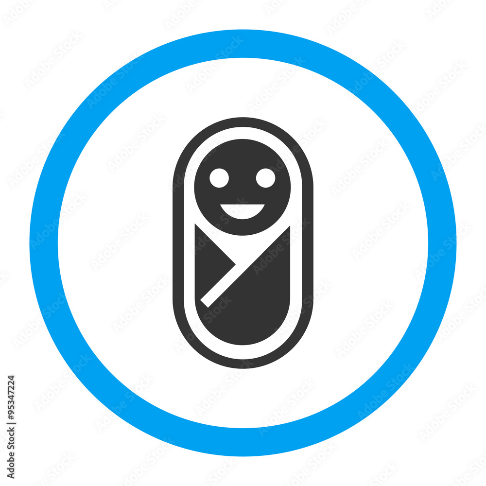 Infant Rounded Vector Icon Stock Vector | Adobe Stock