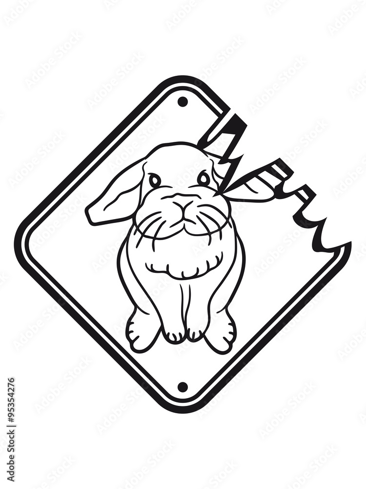Danger warning sign dangerous killer bunny rabbit evil monsters Warning ...