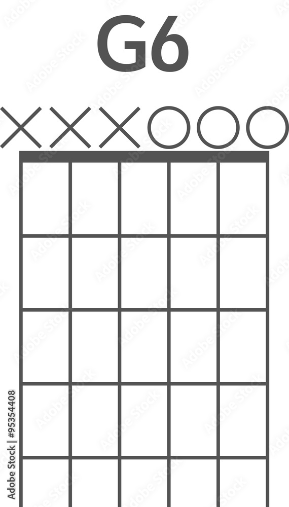 Guitar chord diagram to add to your projects, a beginners version of ...