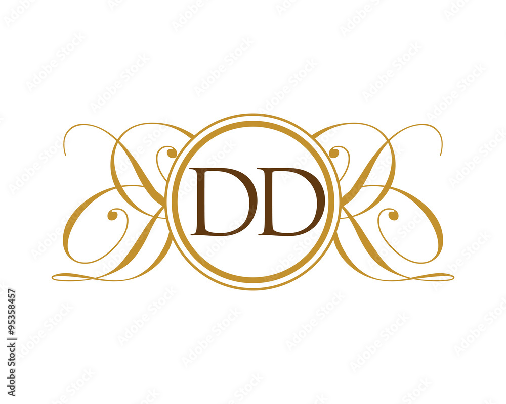 DD Luxury Ornament Initial Logo Stock Vector | Adobe Stock