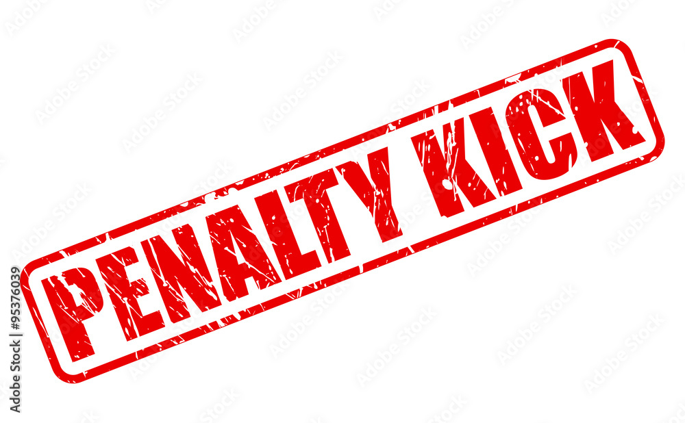 PENALTY KICK red stamp text Stock Vector | Adobe Stock
