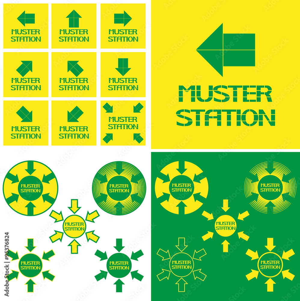 Muster station Stock Vector | Adobe Stock