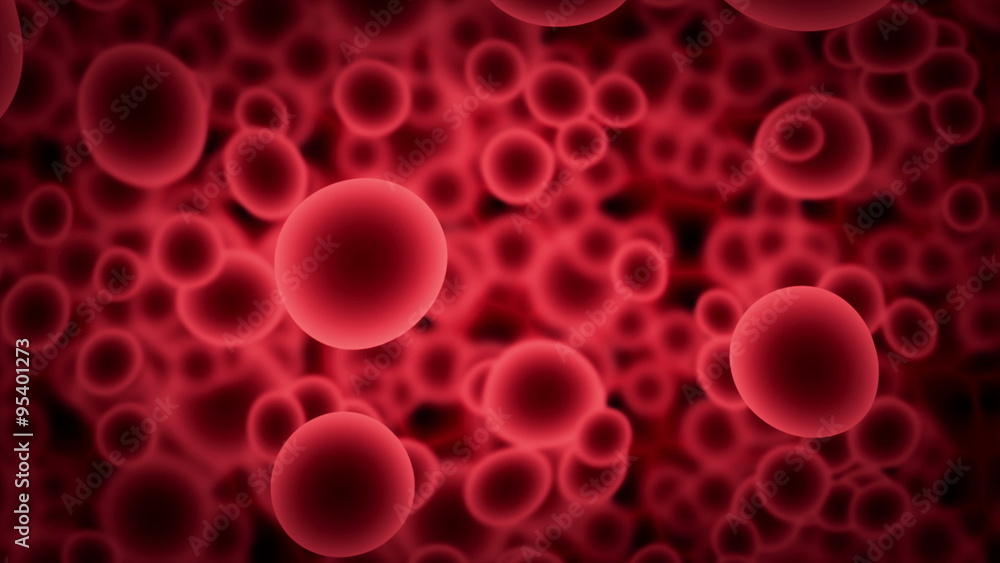 Blood cells background - 4k. Animation of some red blood cells. For ...